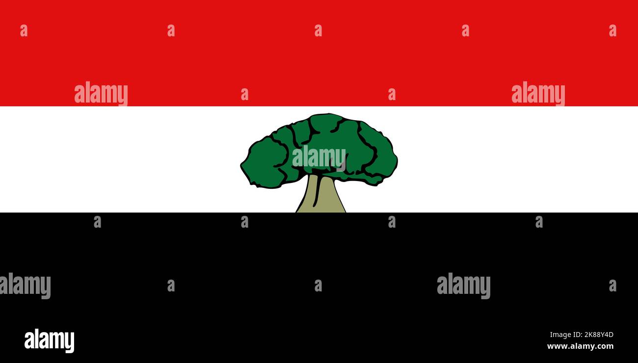 flag of Cushitic peoples Oromo people. flag representing ethnic group ...