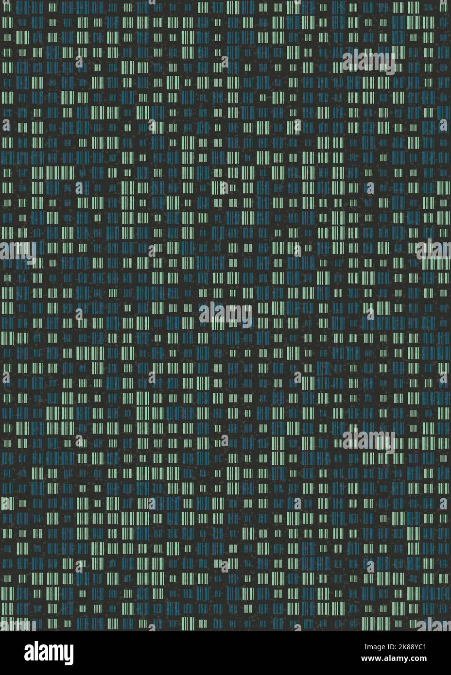 Abstract Geometrical generative computational art illustration Stock ...