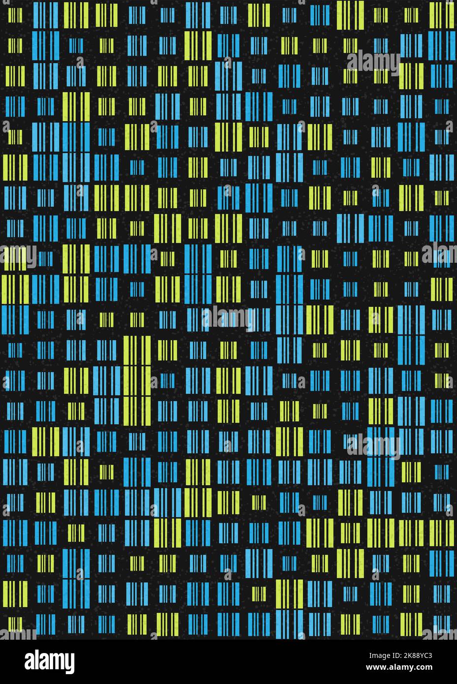 Abstract Geometrical generative computational art illustration Stock ...