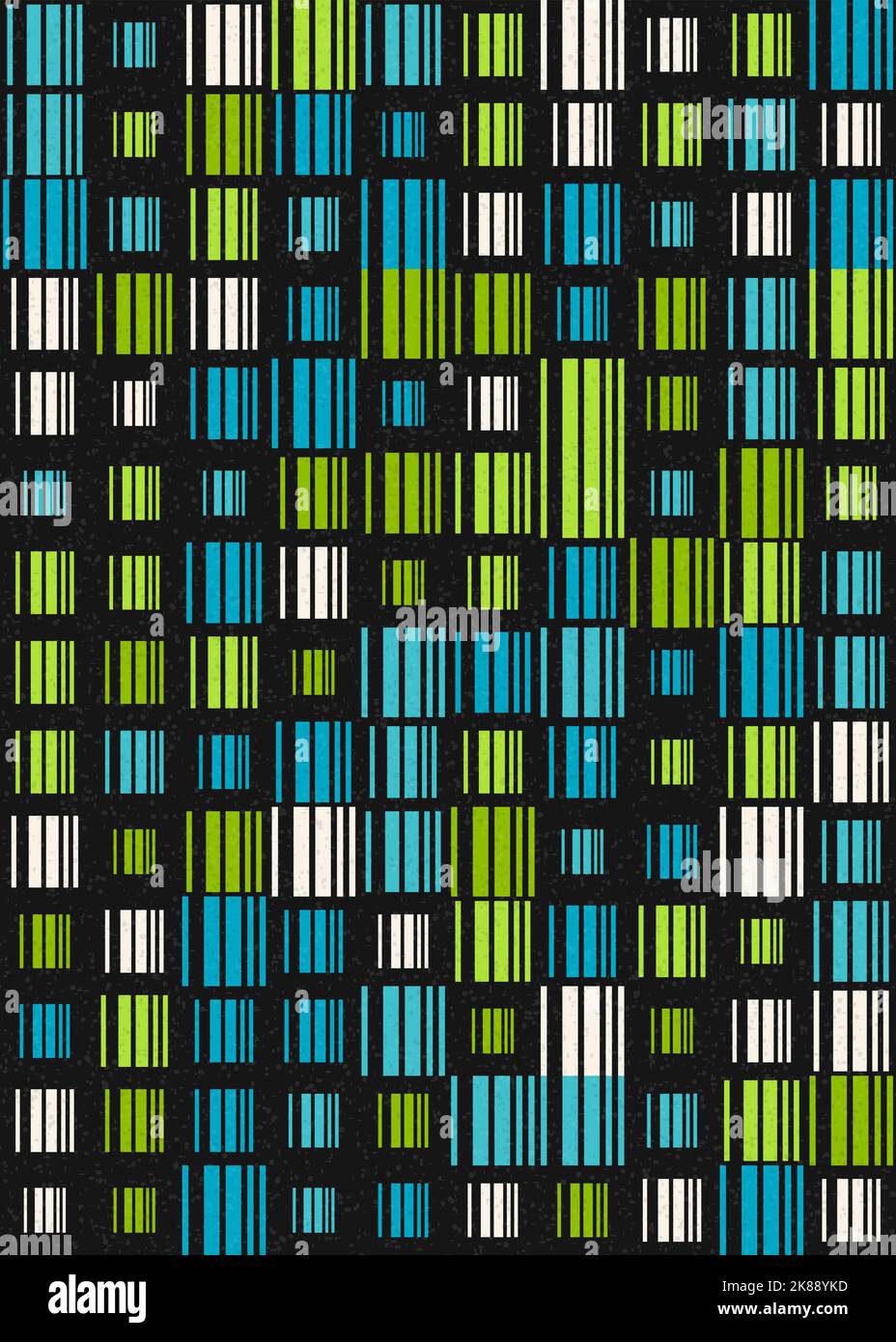 Abstract Geometrical generative computational art illustration Stock ...