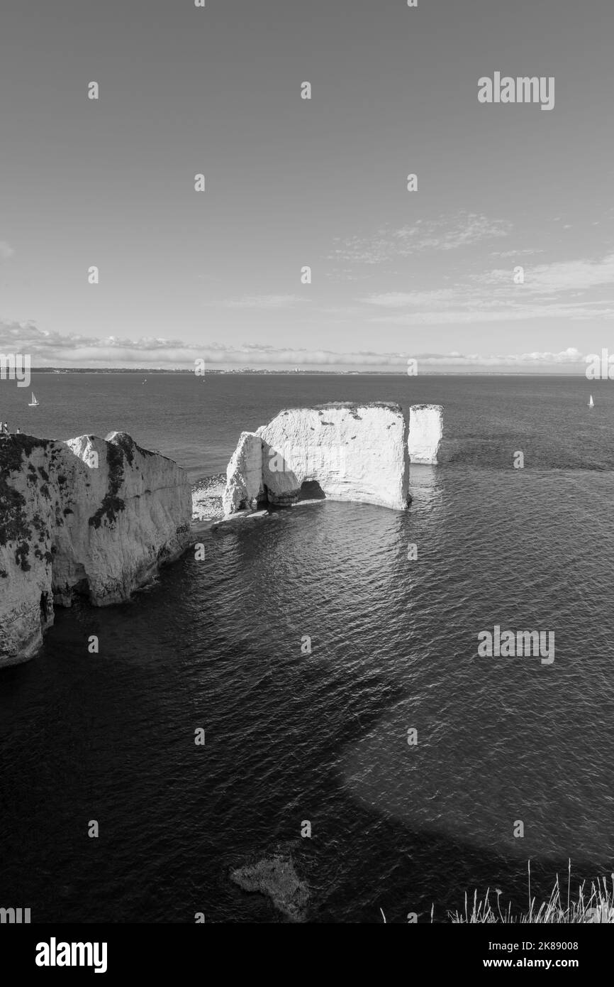 Landscape photo of the Old Harry Rocks in Dorset Stock Photo - Alamy