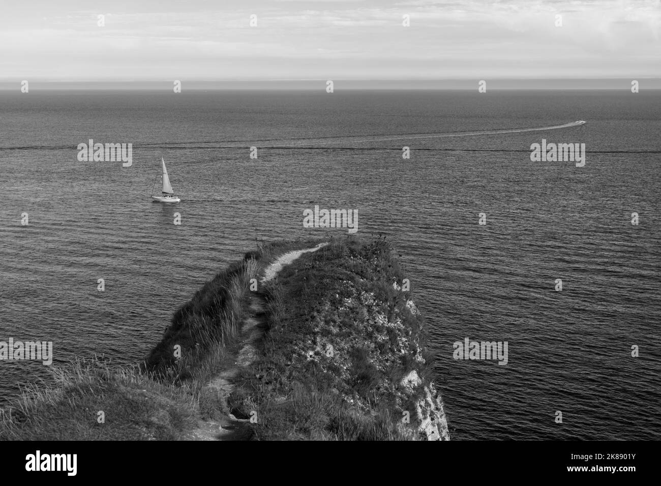 Landscape photo of the Old Harry Rocks in Dorset Stock Photo - Alamy