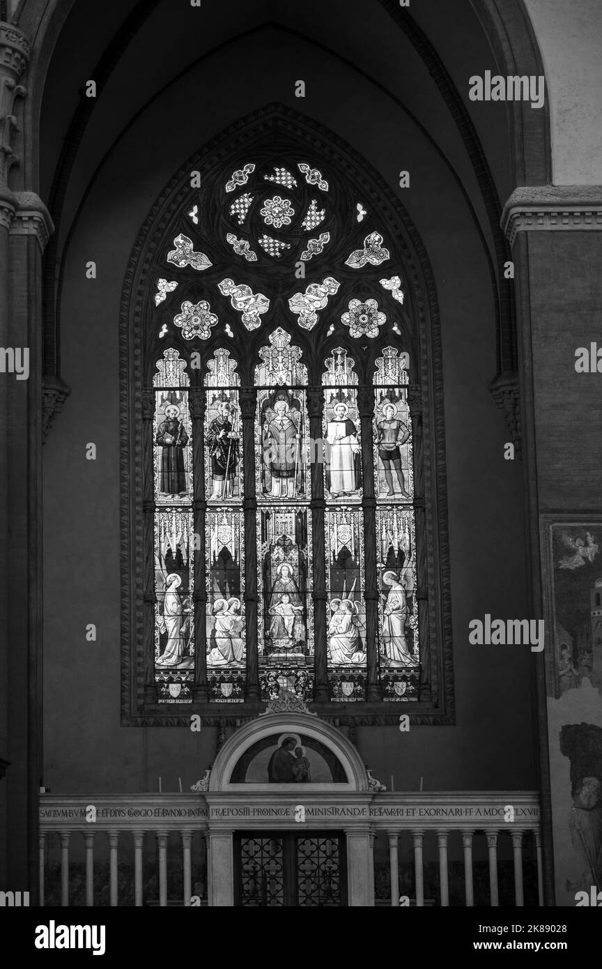 Italy, October 2022 - Architecture and art in black and white in the ...