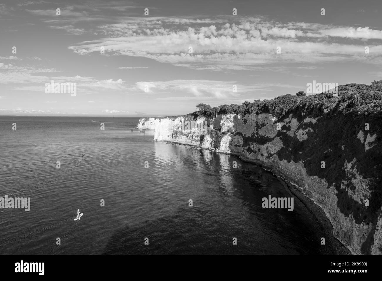 Landscape photo of the Old Harry Rocks in Dorset Stock Photo - Alamy
