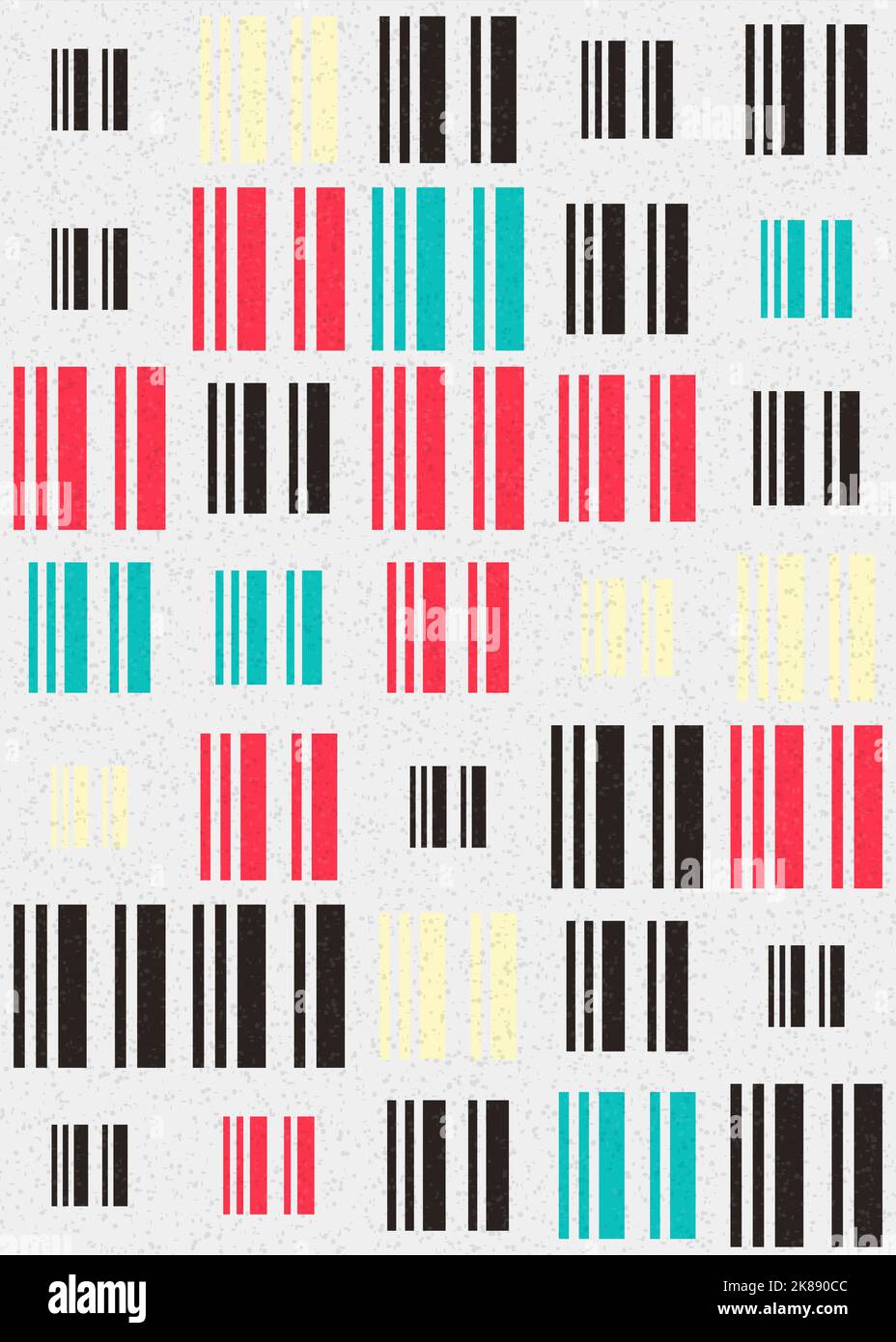 Abstract Geometrical generative computational art illustration Stock ...