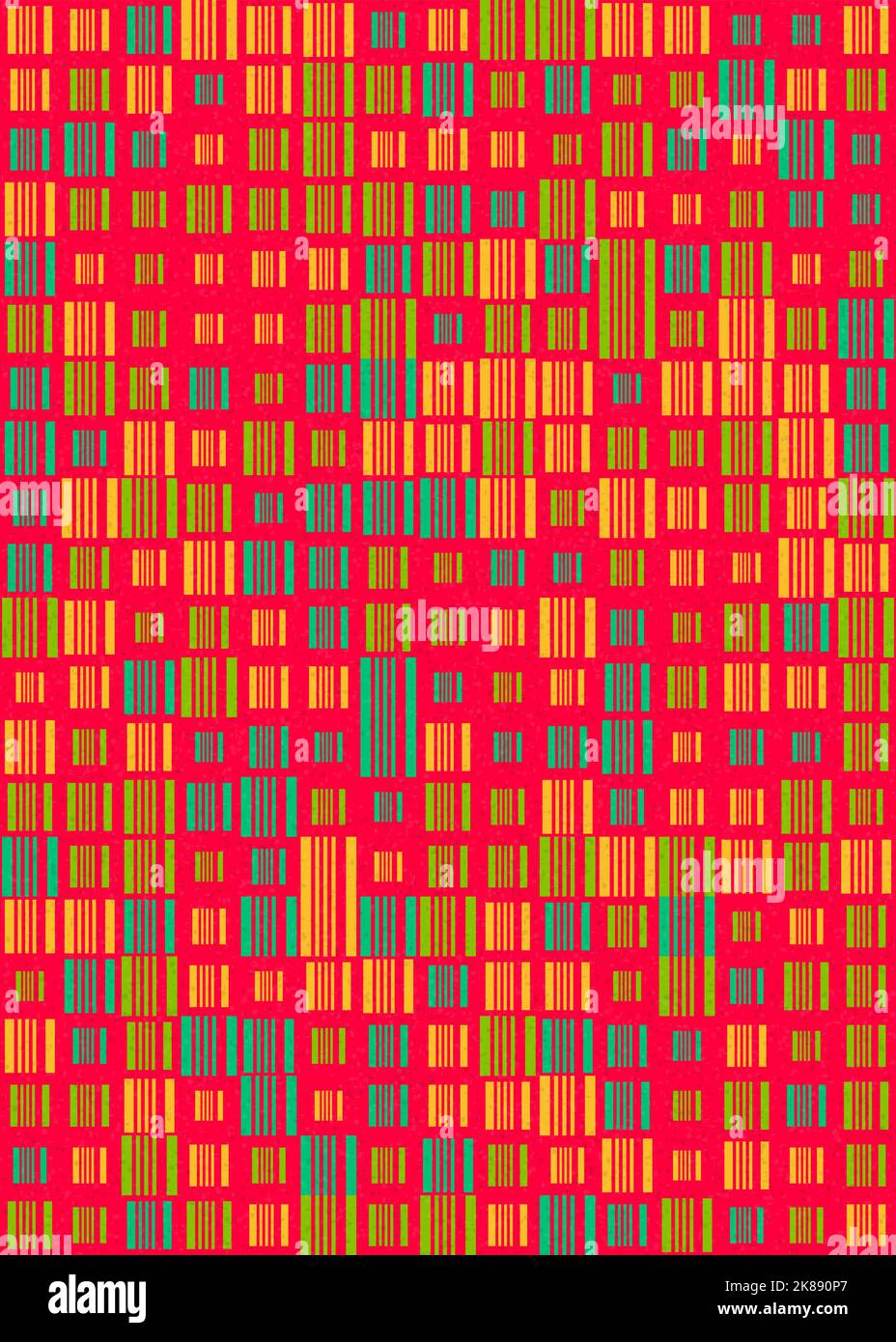 Abstract Geometrical generative computational art illustration Stock ...