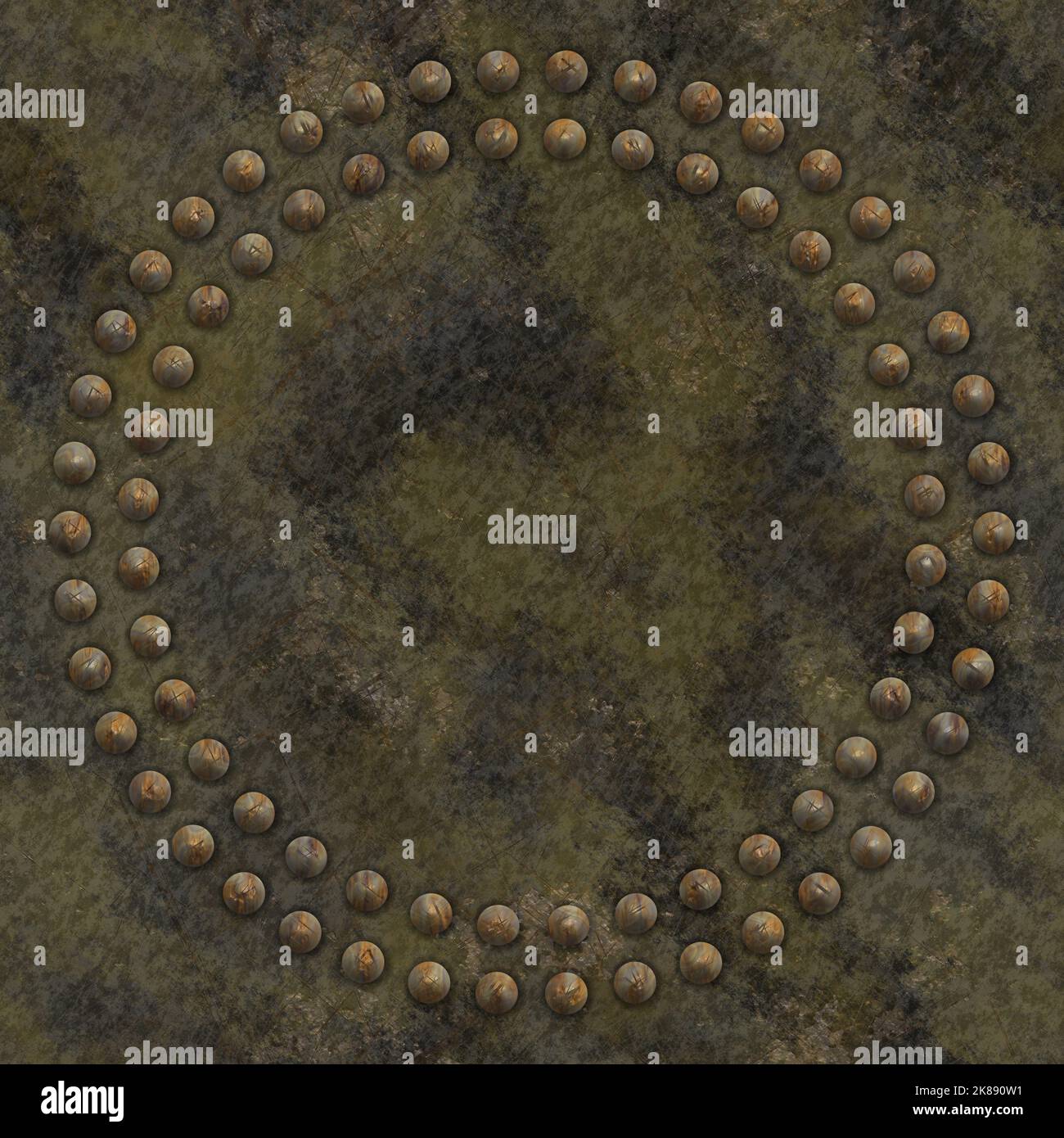 Rusty riveted metal panel with rivet joints seamless texture, detailed ...