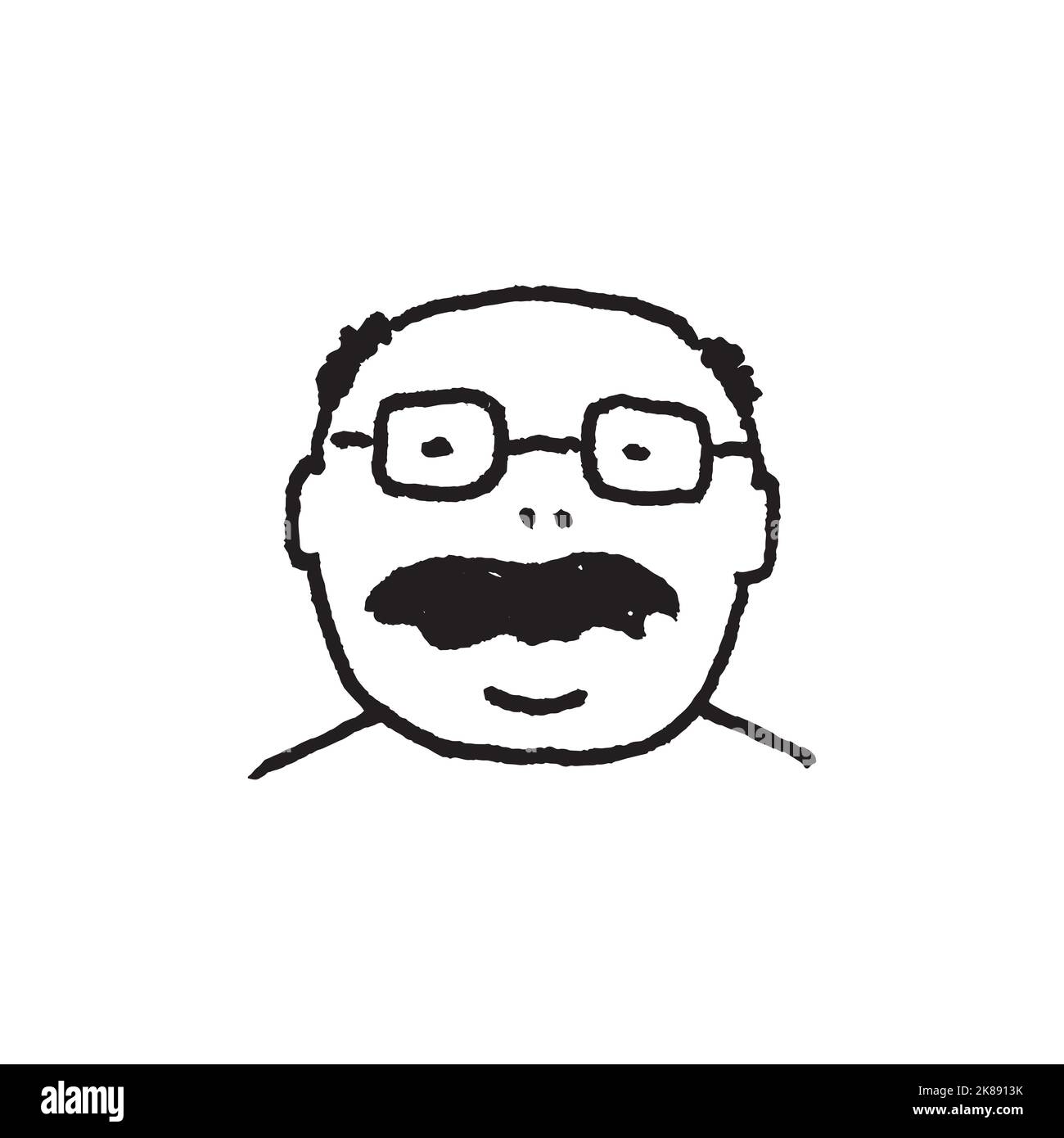 Cartoon funny bald man hi-res stock photography and images - Alamy