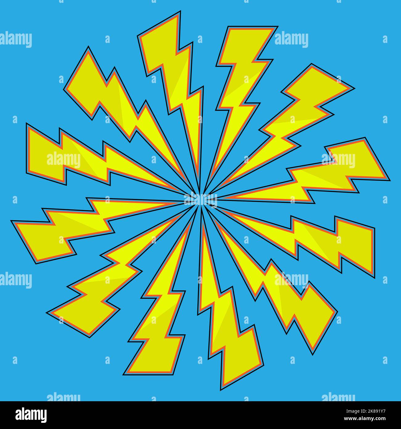 Cartoon lightning bolt hi-res stock photography and images - Alamy