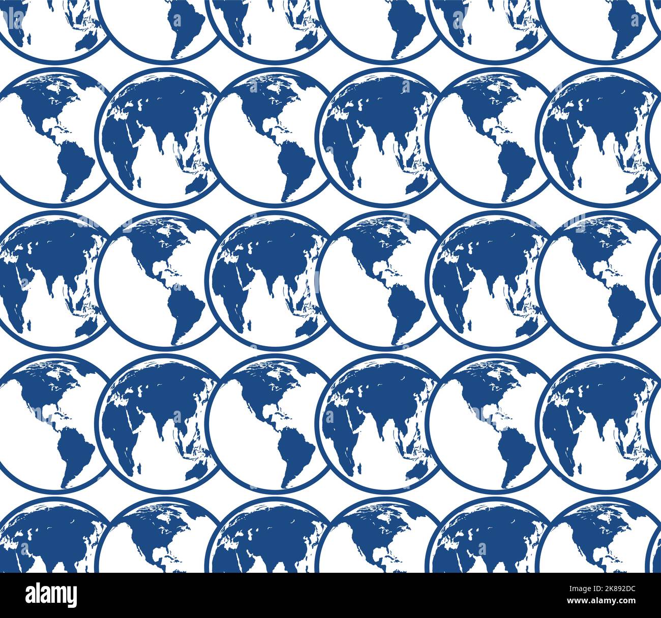 Seamless pattern of the hemispheres of the globe. Elements of this ...