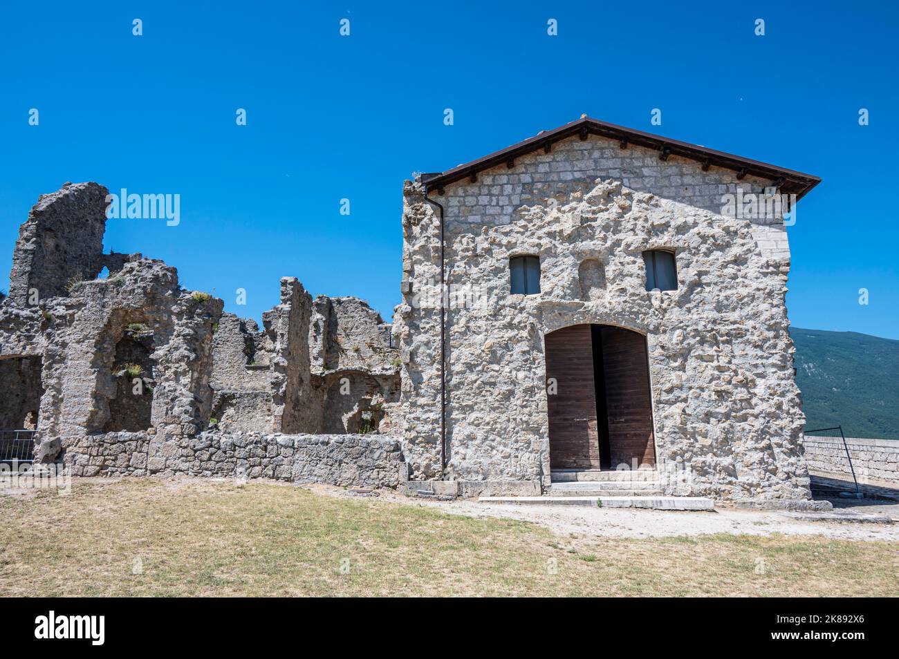 Civitella, italy: 06-24-2022: The ruins of the fortress of Civitella ...