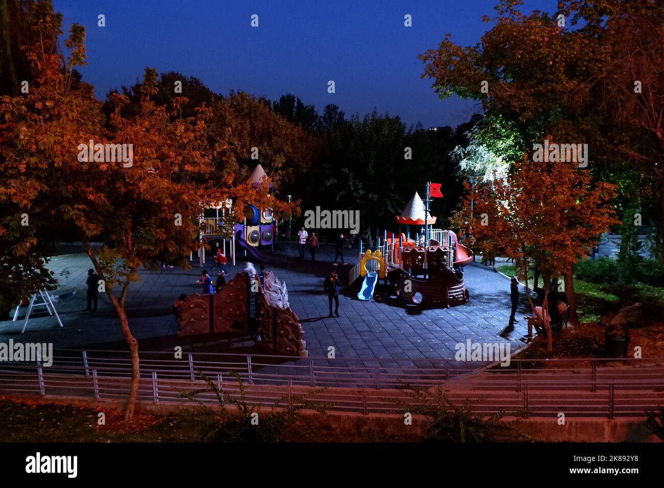 Tehran, Tehran, Iran. 21st Oct, 2022. Iranian children play in a ...