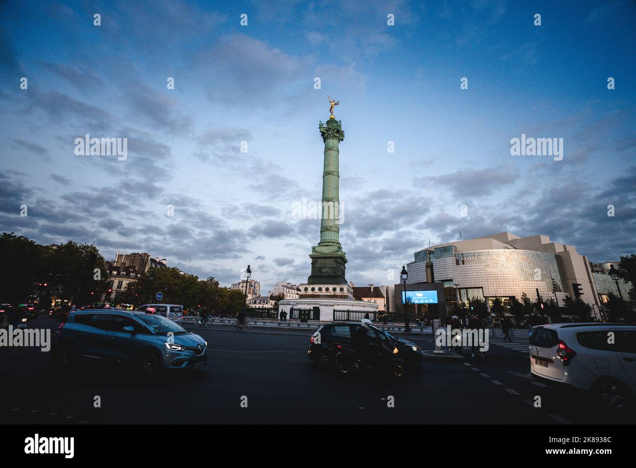 The Place de la Bastille is a square in Paris where the Bastille prison ...