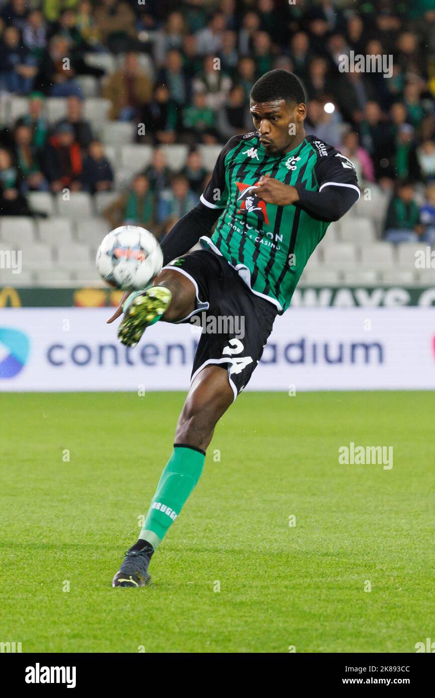Cercle's Jean Harisson Marcelin pictured in action during a soccer ...