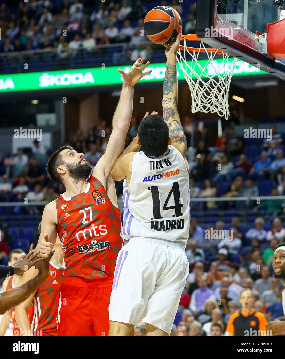 Madrid, Spain. 21st Oct, 2022. 21th October 2022; Wizink Center; Madrid ...