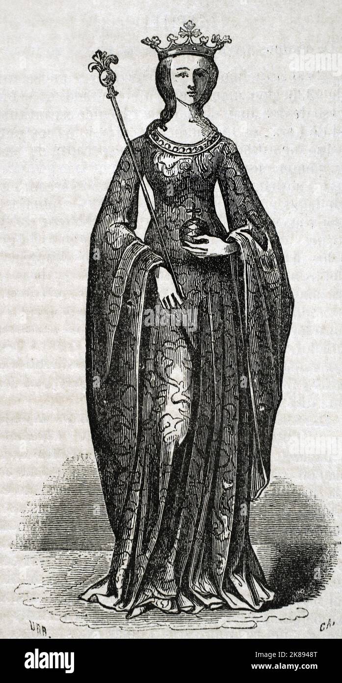 Maria of Navarre Stock Photo - Alamy