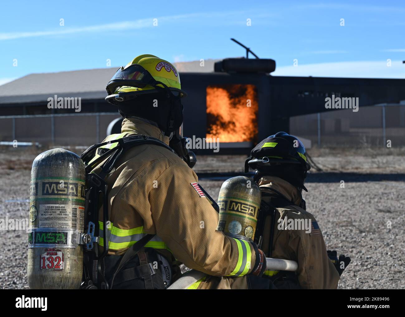 Airmen assigned to the 90th Civil Engineer Squadron's F.E. Warren Fire ...