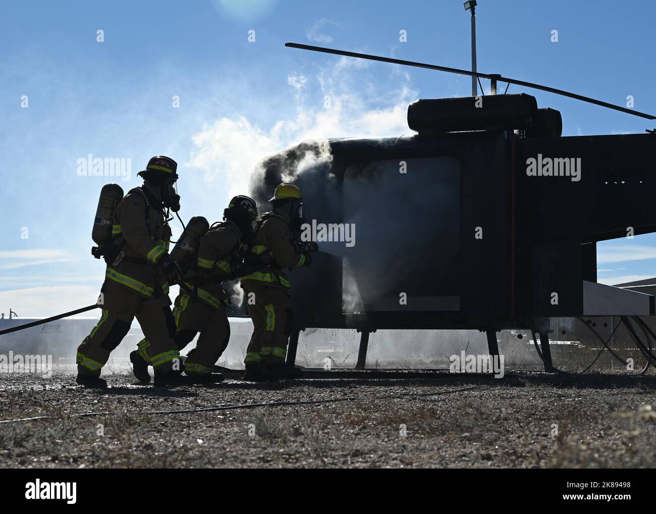 Airmen assigned to the 90th Civil Engineer Squadron's F.E. Warren Fire ...