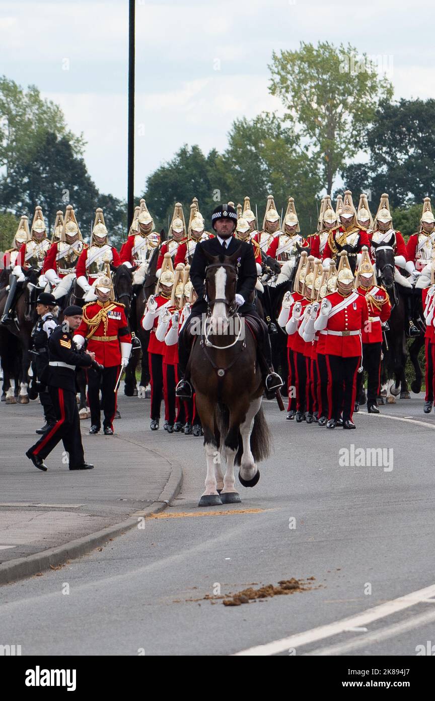 Windsor, Berkshire, UK. 19th September, 2022. Mounted Police including ...