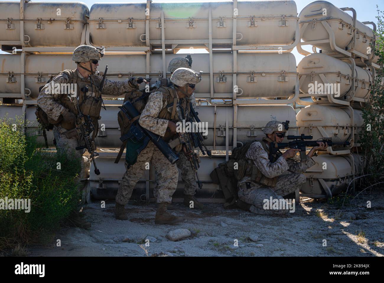 U.S. Marine Corps infantrymen with 2nd Battalion, 7th Marine Regiment ...