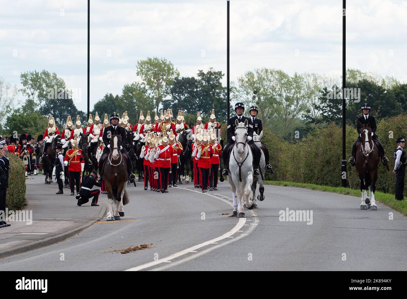 Windsor, Berkshire, UK. 19th September, 2022. Mounted Police including ...