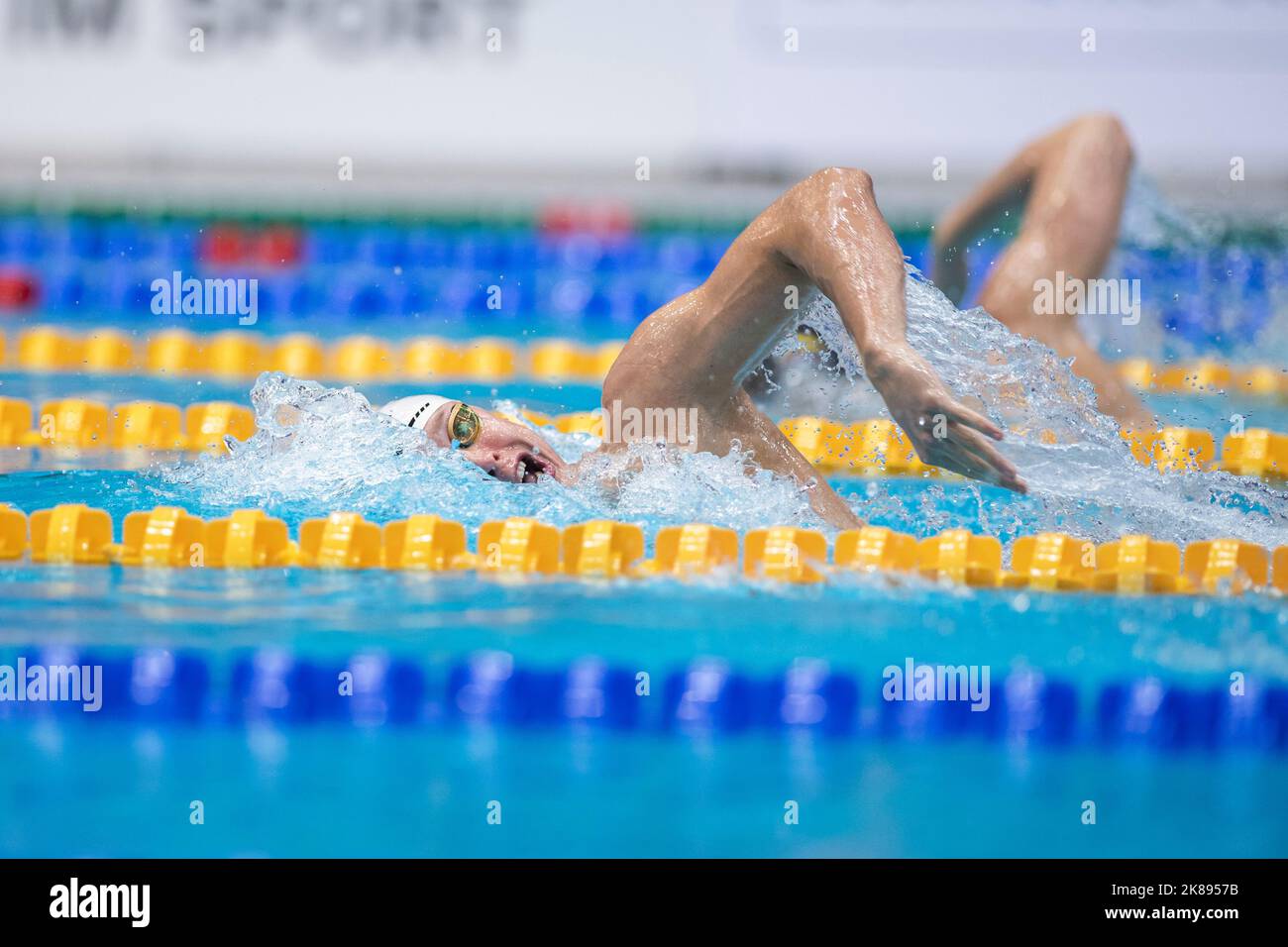 Berlin, Germany. 21st Oct, 2022. Swimming: World Cup, Decisions, 400m ...