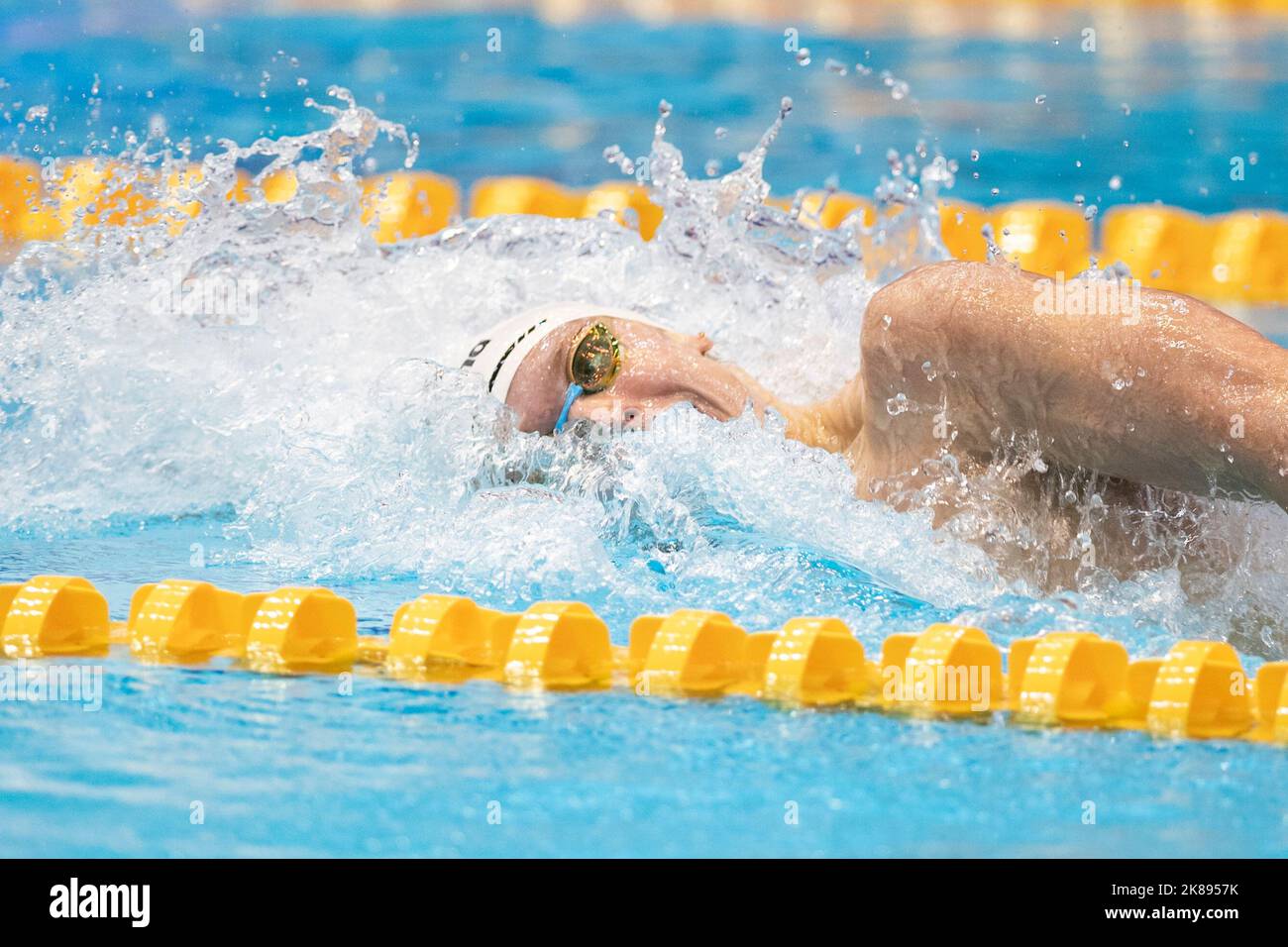 Berlin, Germany. 21st Oct, 2022. Swimming: World Cup, Decisions, 400m ...