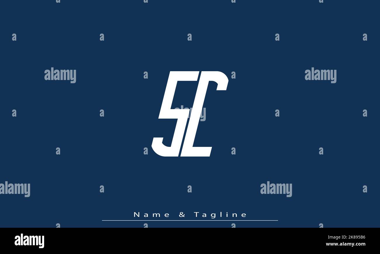 Alphabet letters Initials Monogram logo SC , CS Stock Vector Image ...