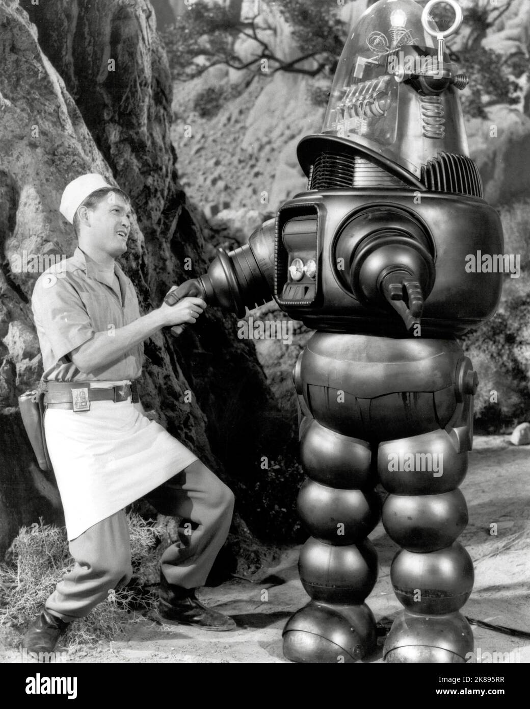 Earl Holliman, Robby the Robot, "Forbidden Planet" (1956) MGM. File ...