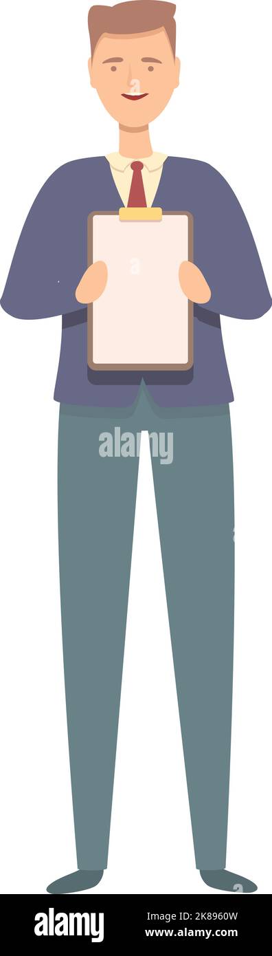 Check clipboard icon cartoon vector. Small business. Payment debt Stock ...