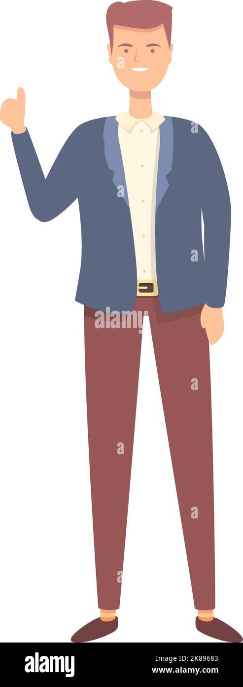 Thumb up report icon cartoon vector. Shop digital. Person check Stock ...
