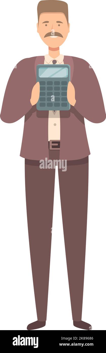 Credit calculator icon cartoon vector. Small finance. Payment debt ...