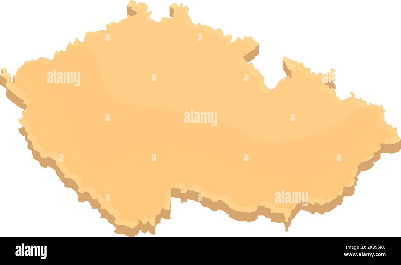 Czech landmark icon cartoon vector. Travel republic. Tourism country ...