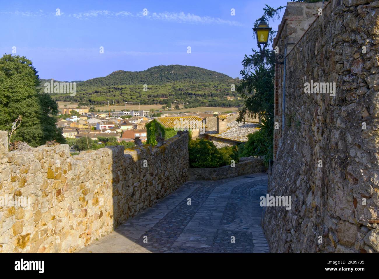 Pals, Spain - Passeig Arqueològic Stock Photo - Alamy