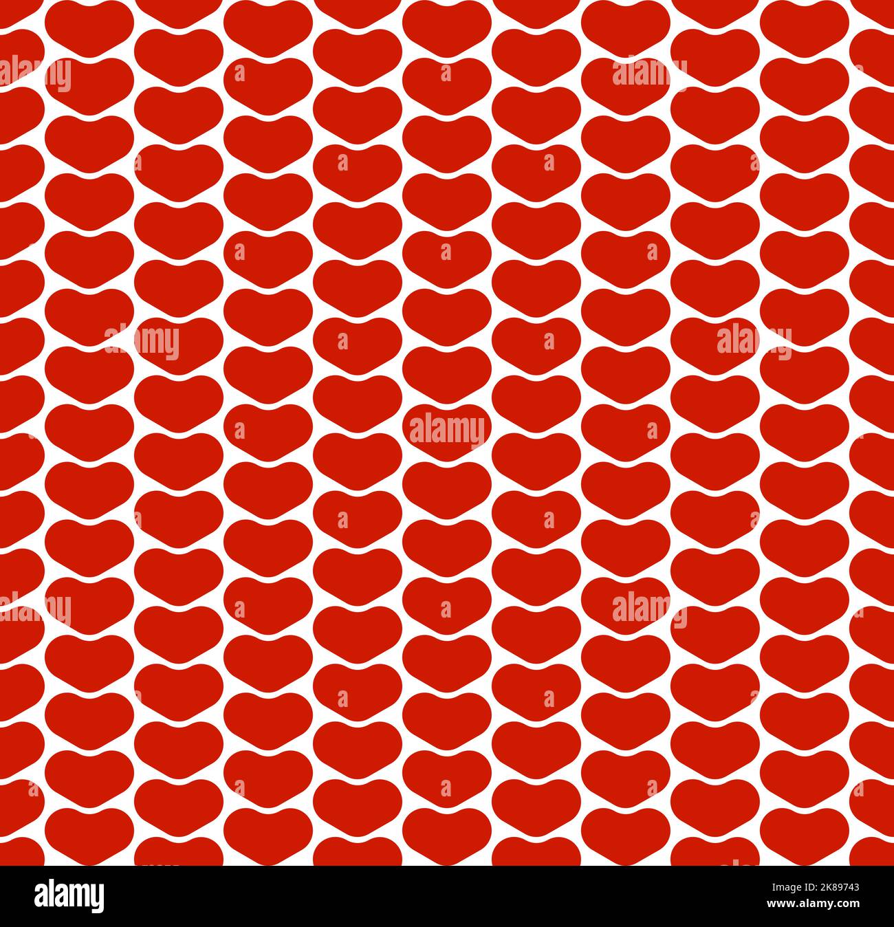 Seamless vector pattern made of red hearts Stock Vector Image & Art - Alamy