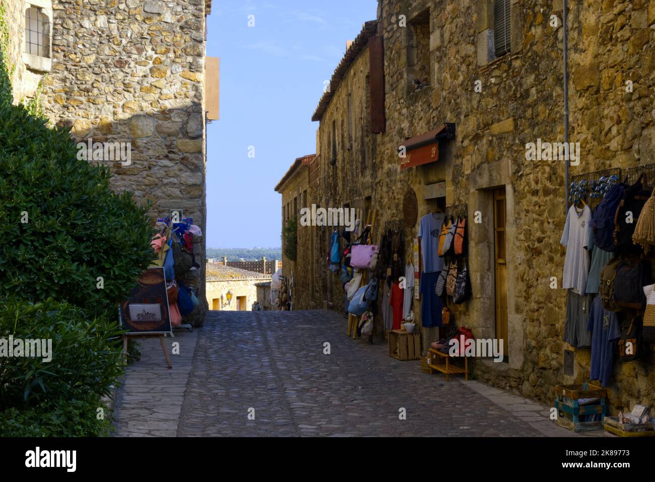 Pals, Spain - Passeig Arqueològic Stock Photo - Alamy
