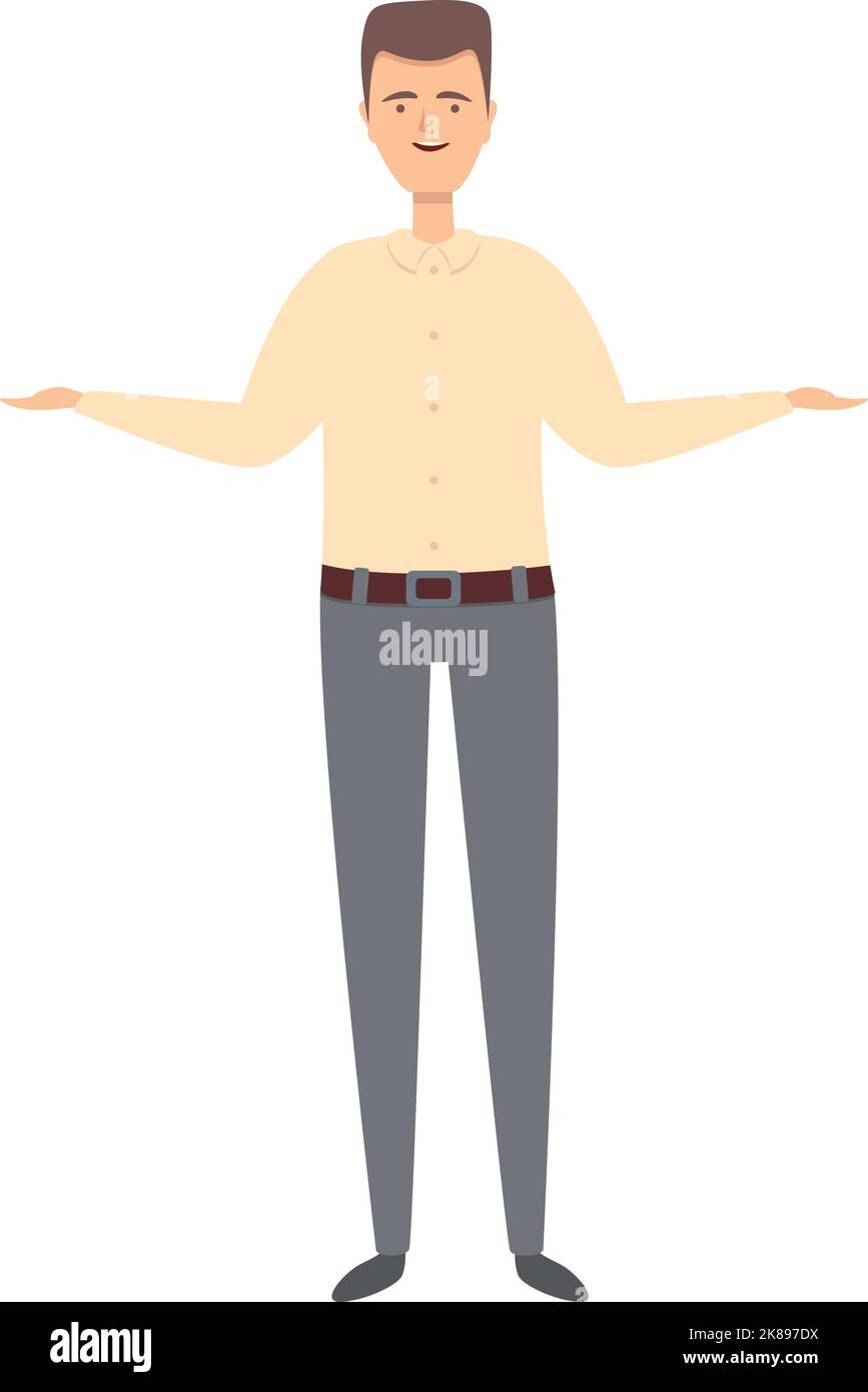 Male teacher icon cartoon vector. Man school. Person lecture Stock ...