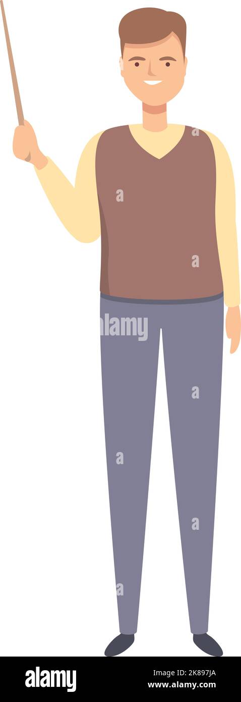 Board teacher icon cartoon vector. Male school. Person lecture Stock ...