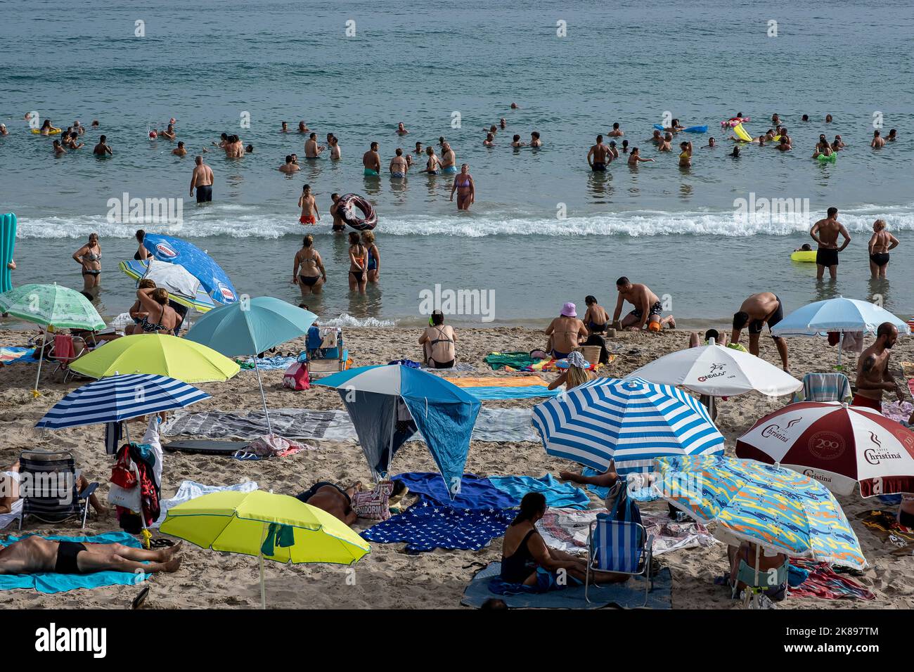 Poniente Beach, in Benidorm, Spain Stock Photo - Alamy