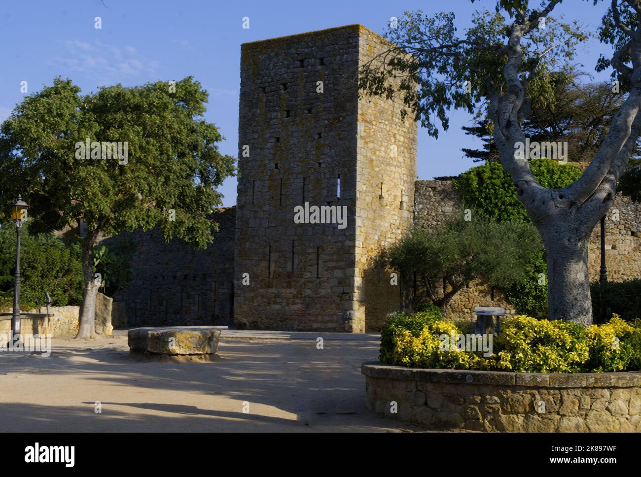 Pals, Spain - Torre d'en Rom Stock Photo - Alamy