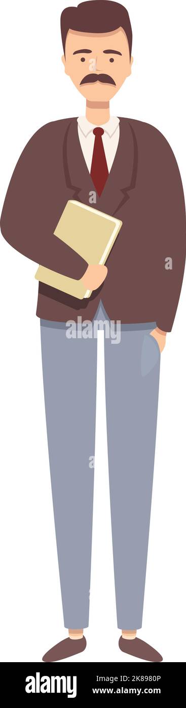 School professor icon cartoon vector. Male teacher. Man student Stock ...