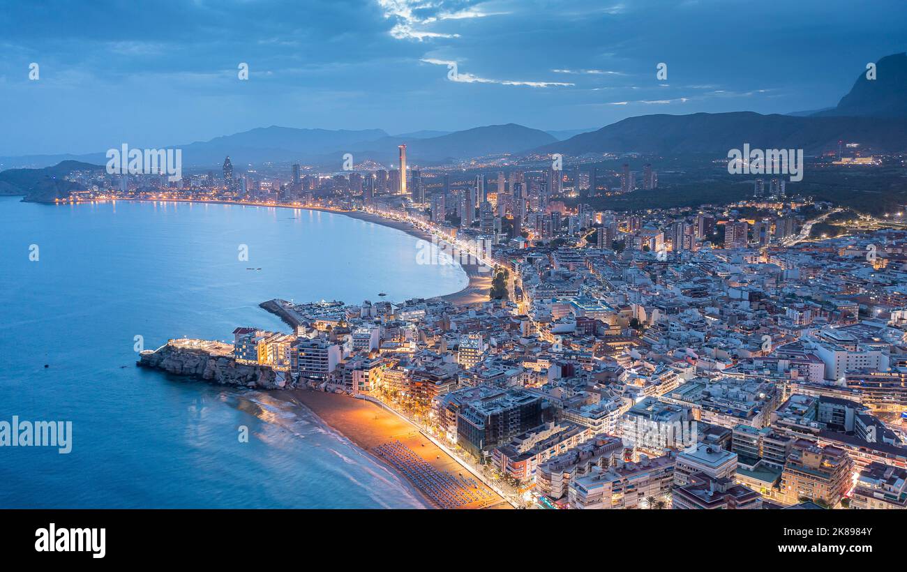 Benidorm night hi-res stock photography and images - Alamy