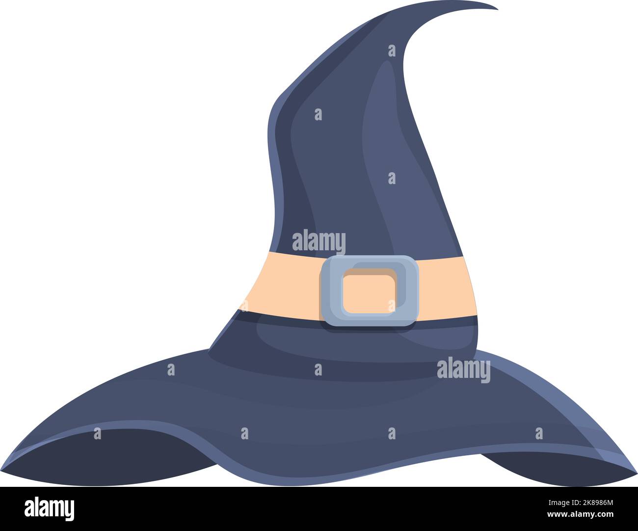 Magic hat icon cartoon vector. Circus wand. Trick star Stock Vector ...