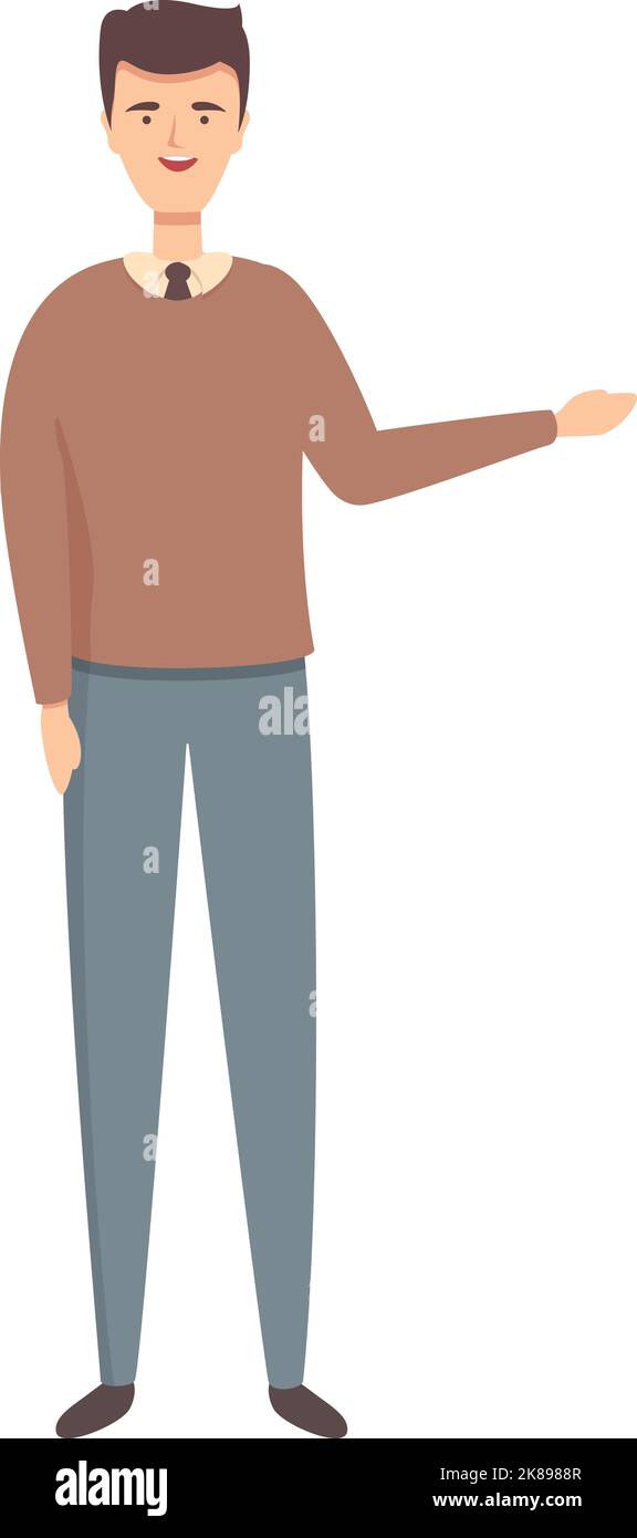 Teacher icon cartoon vector. School character. Classroom teaching Stock ...