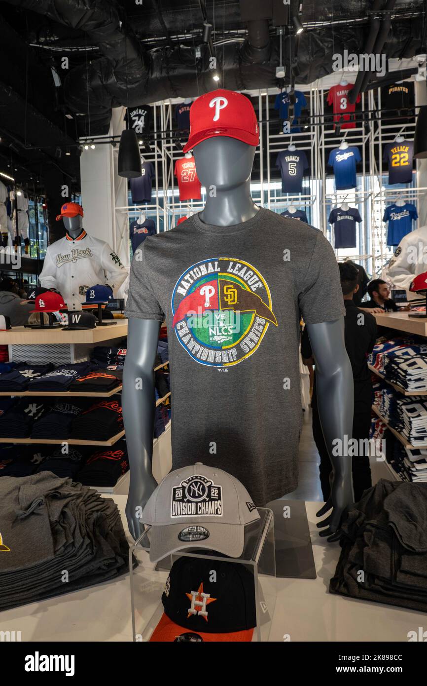Major League Baseball flagship store in Rockefeller Center offers team ...