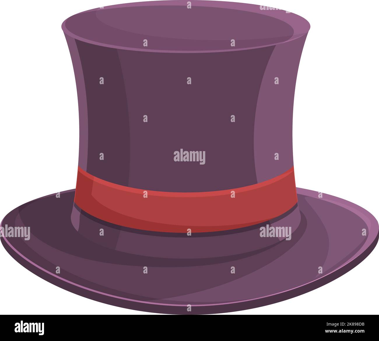 Element top hat icon cartoon vector. Magic wand. Surprise hat Stock ...