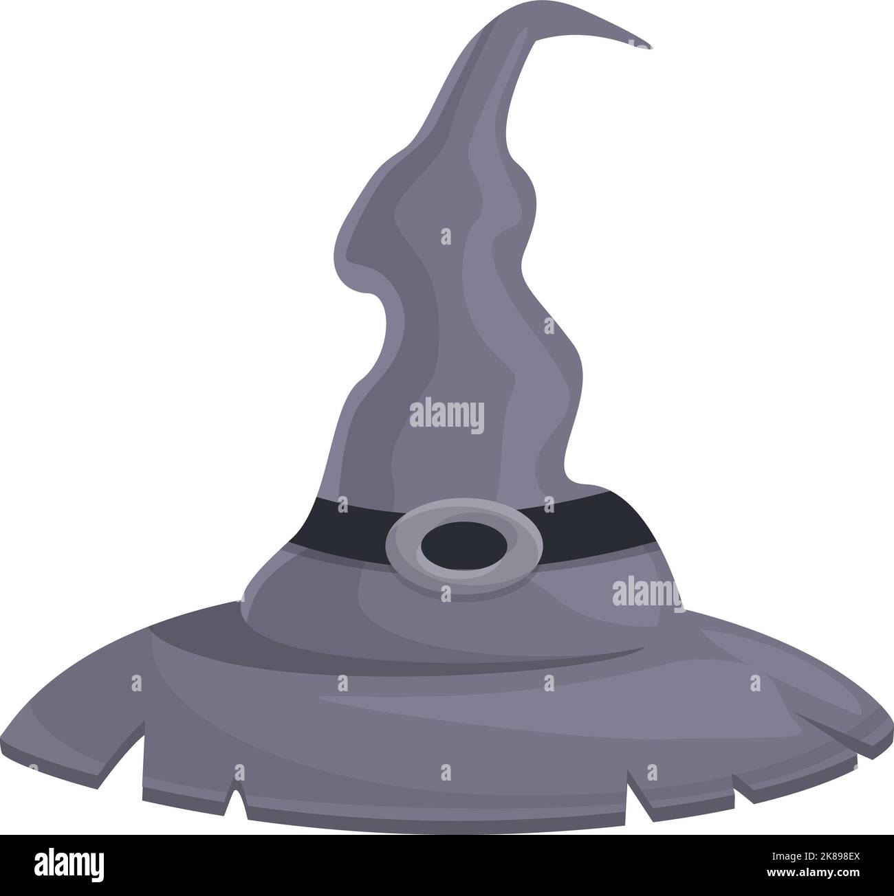 Grey magic hat icon cartoon vector. Circus cap. Bunny trick Stock ...