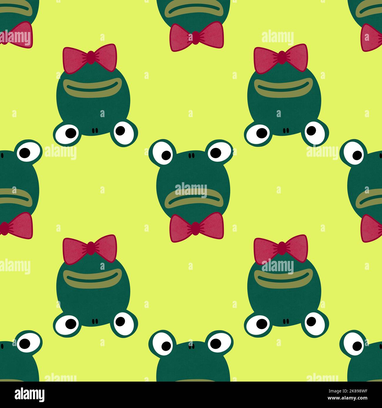 Animals cartoon seamless doodle frogs pattern for wrapping paper and ...