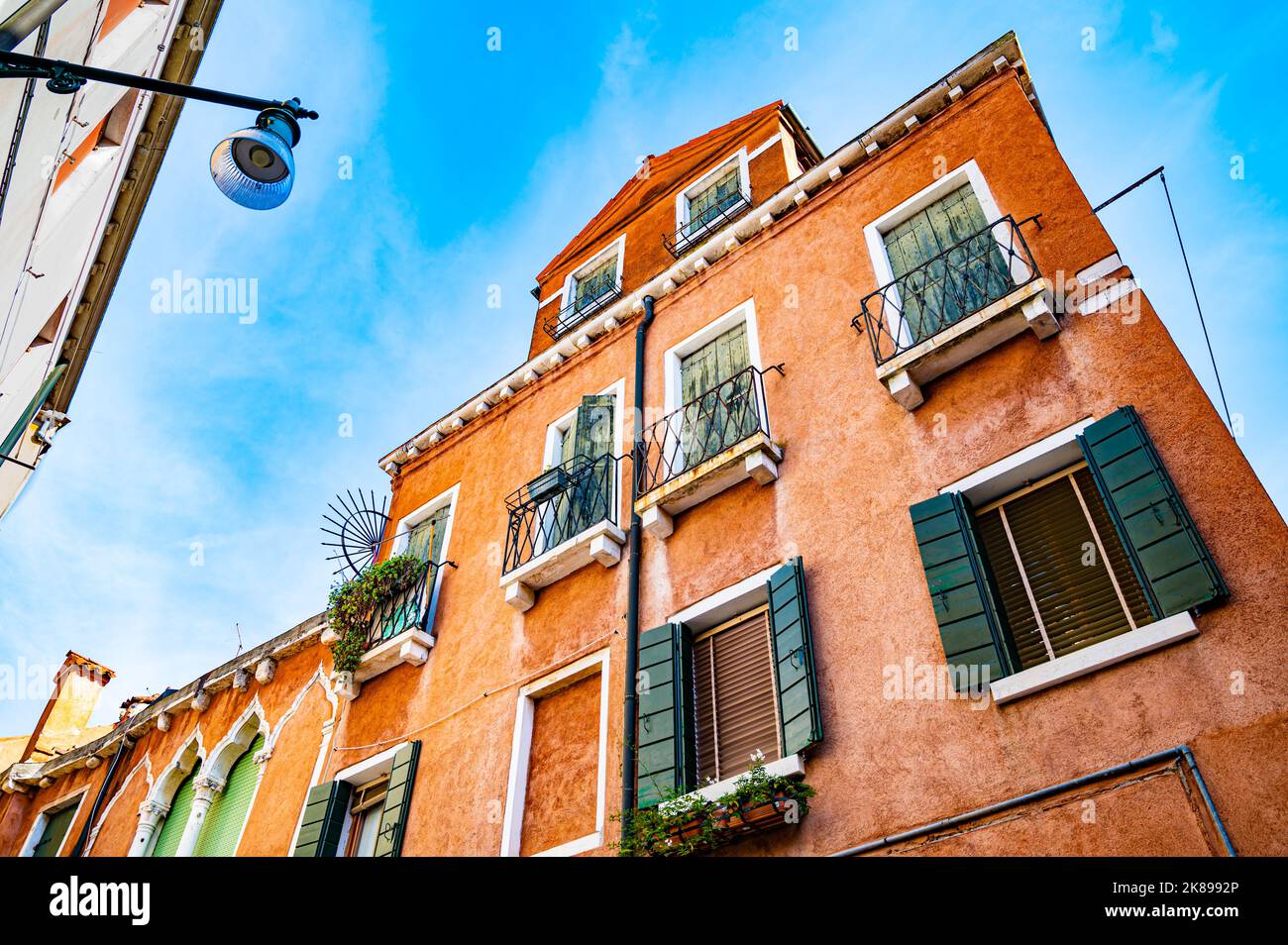 Italian Building front Stock Photo - Alamy