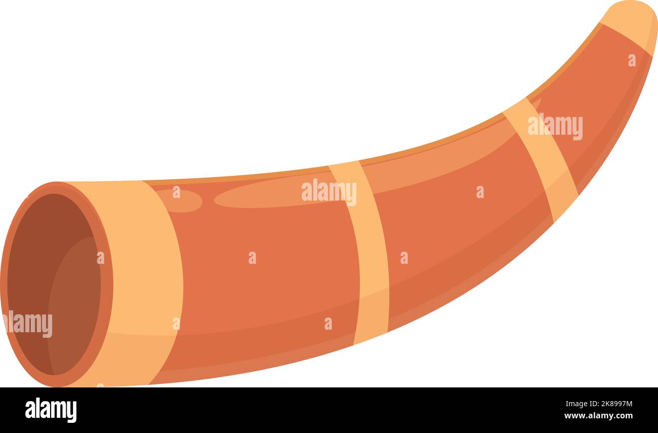 Aborigin flute icon cartoon vector. Ethnic art. African person Stock ...